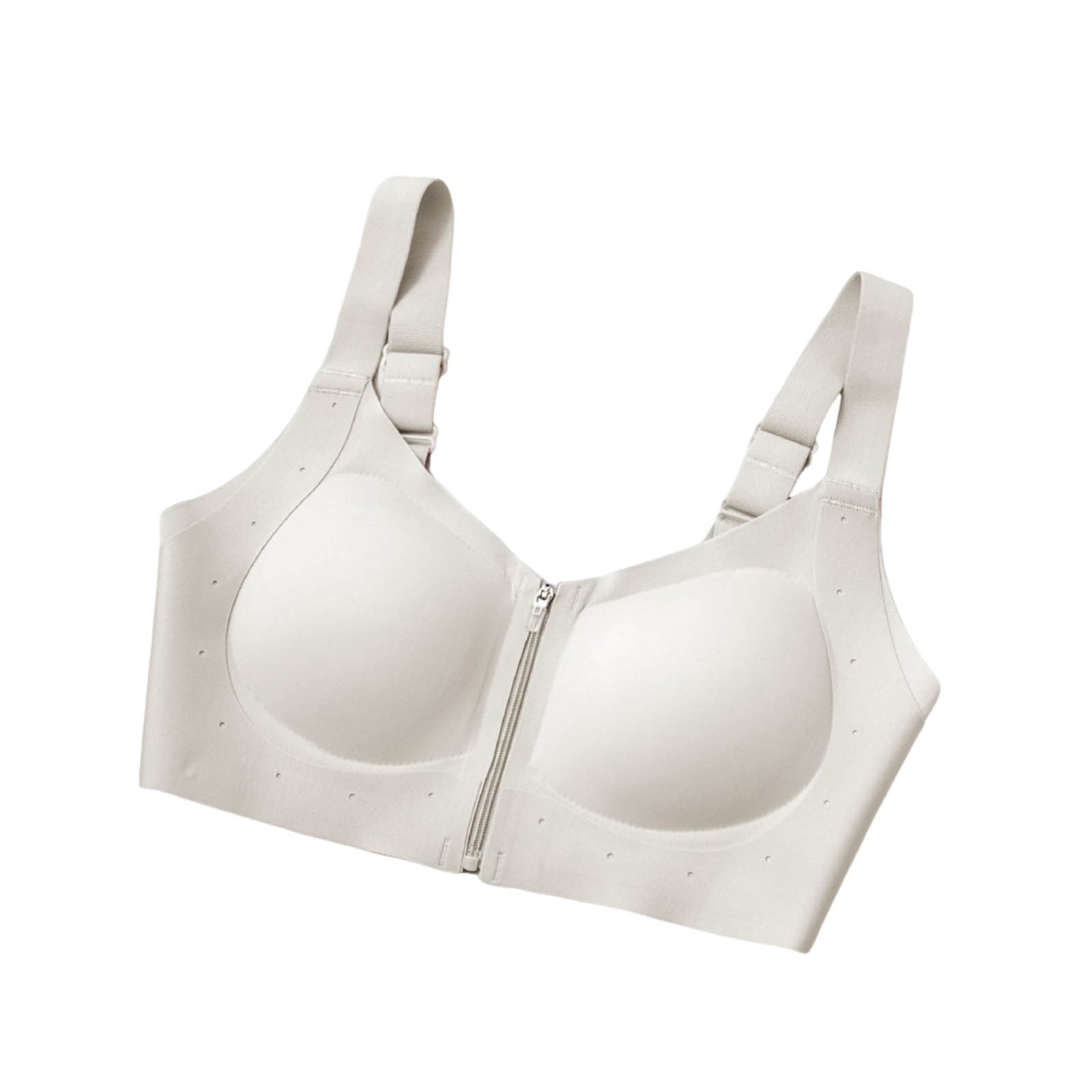 Daiosportswear Zip Front Seamless Wireless Bra for Women Comfort ...