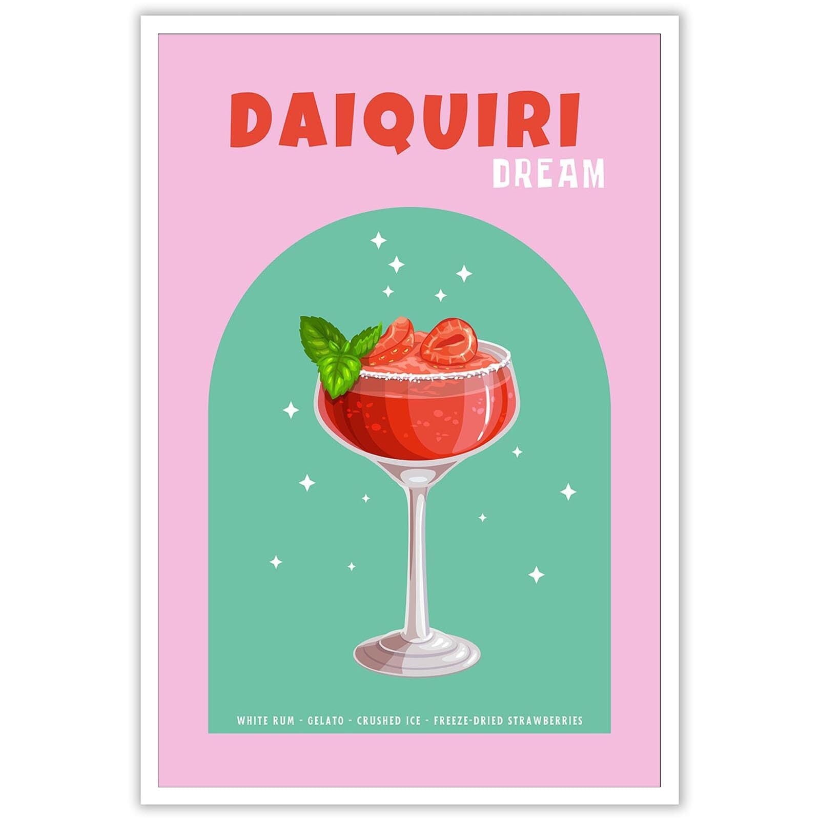 Daiquiri Dream White Rum - Gelato - Crushed Ice -Freeze-Dried ...