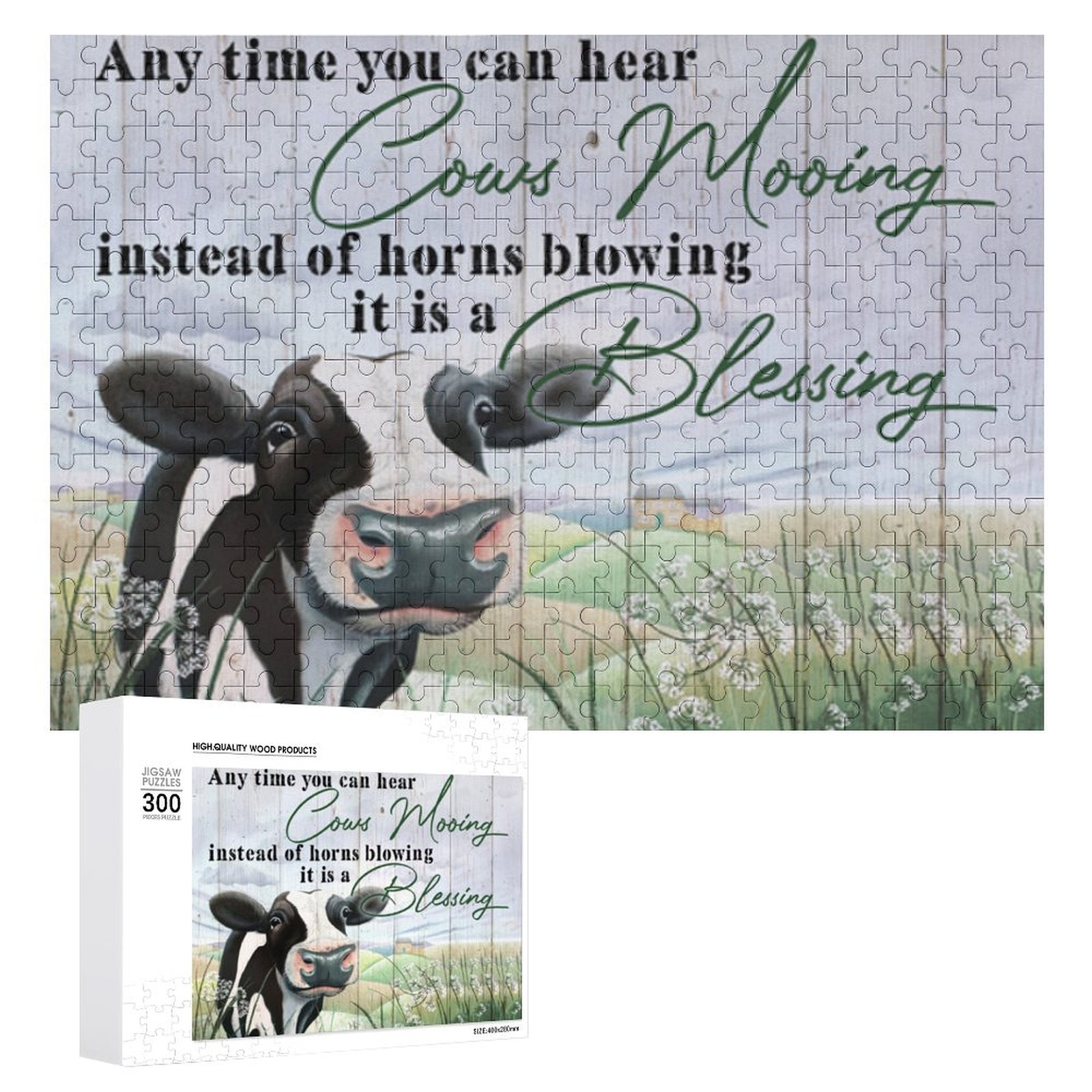 Dairy Cattle 300 Piece Jigsaw Puzzles for Adults - Any Time You Can ...