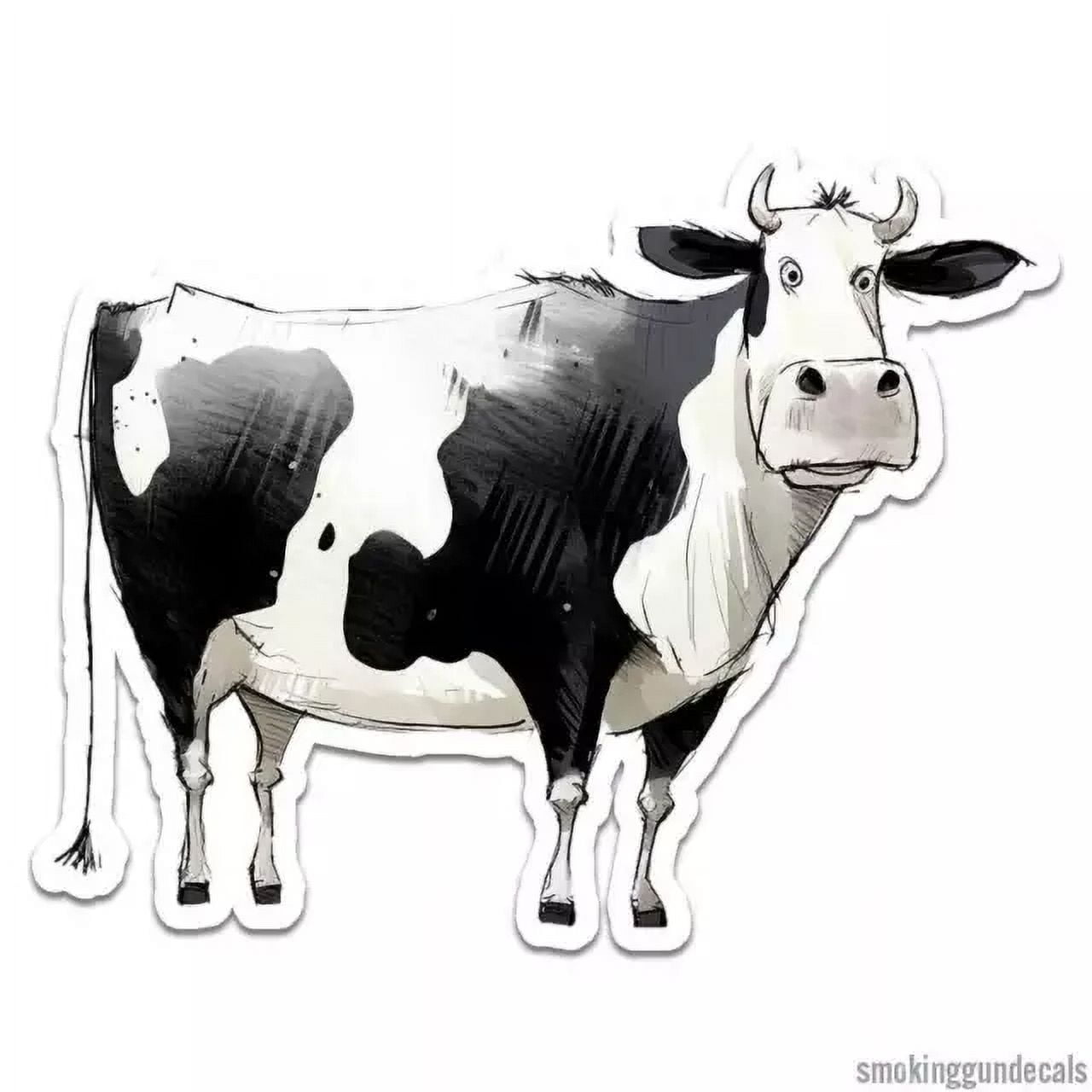 Dairy Cow Sticker Indoor Outdoor Phone Decal Water Bottle Stickers Car ...
