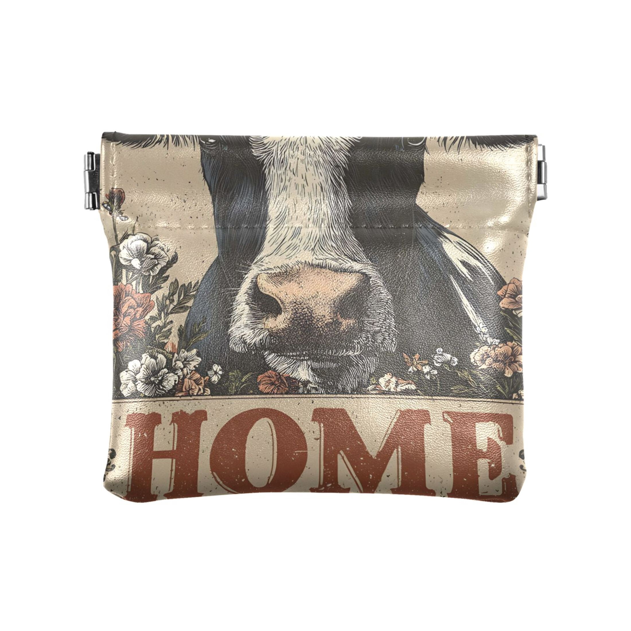 Dairy Cow Wallet Small PU Leather Change Pouch Wallet for Women ...