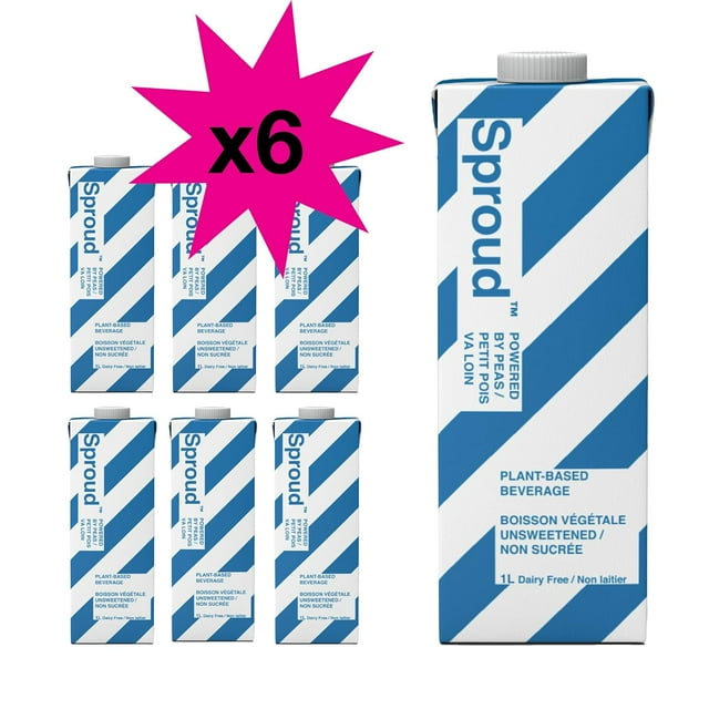 Dairy Free Milk Unsweetened Flavor, Vegan Milk With Plant-Based Pea ...