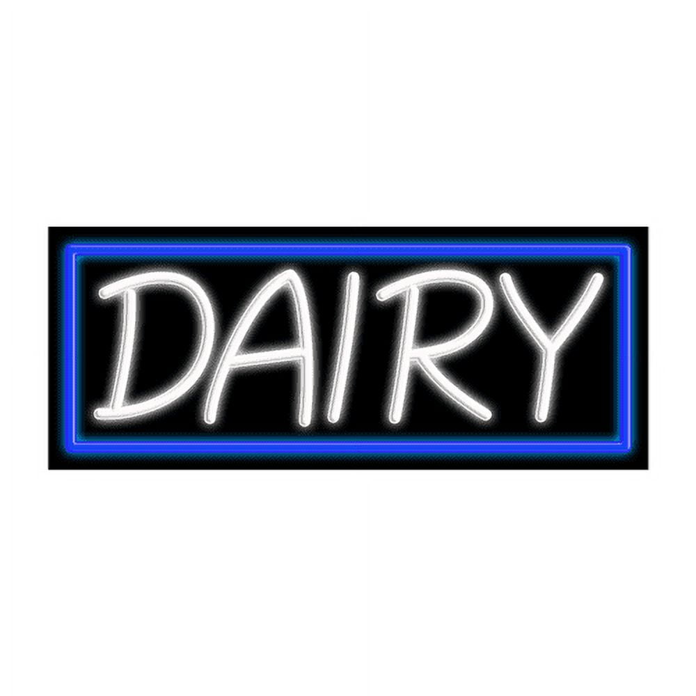 Dairy-Glass Neon Sign Made in USA - Walmart.com