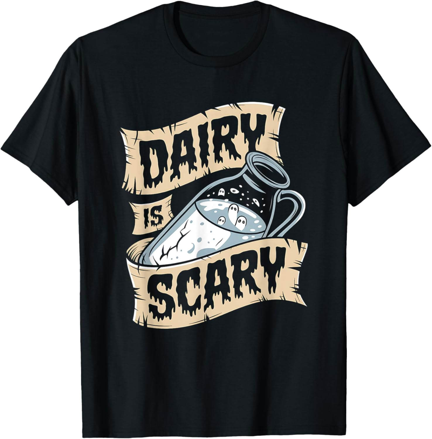 Dairy Is Scary Halloween Milk Allergy Lactose Intolerance Funny ...