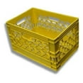 Dairy Milk Crate 6 Gallon, 24 Quart - Yellow Rectangular Stackable ...