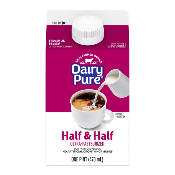 DairyPure Half & Half Ultra-Pasteurized Pint - Walmart.com