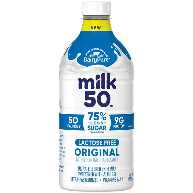 DairyPure Milk50 Ultra-Filtered Original Lactose Free Skim Milk 48 Fl ...