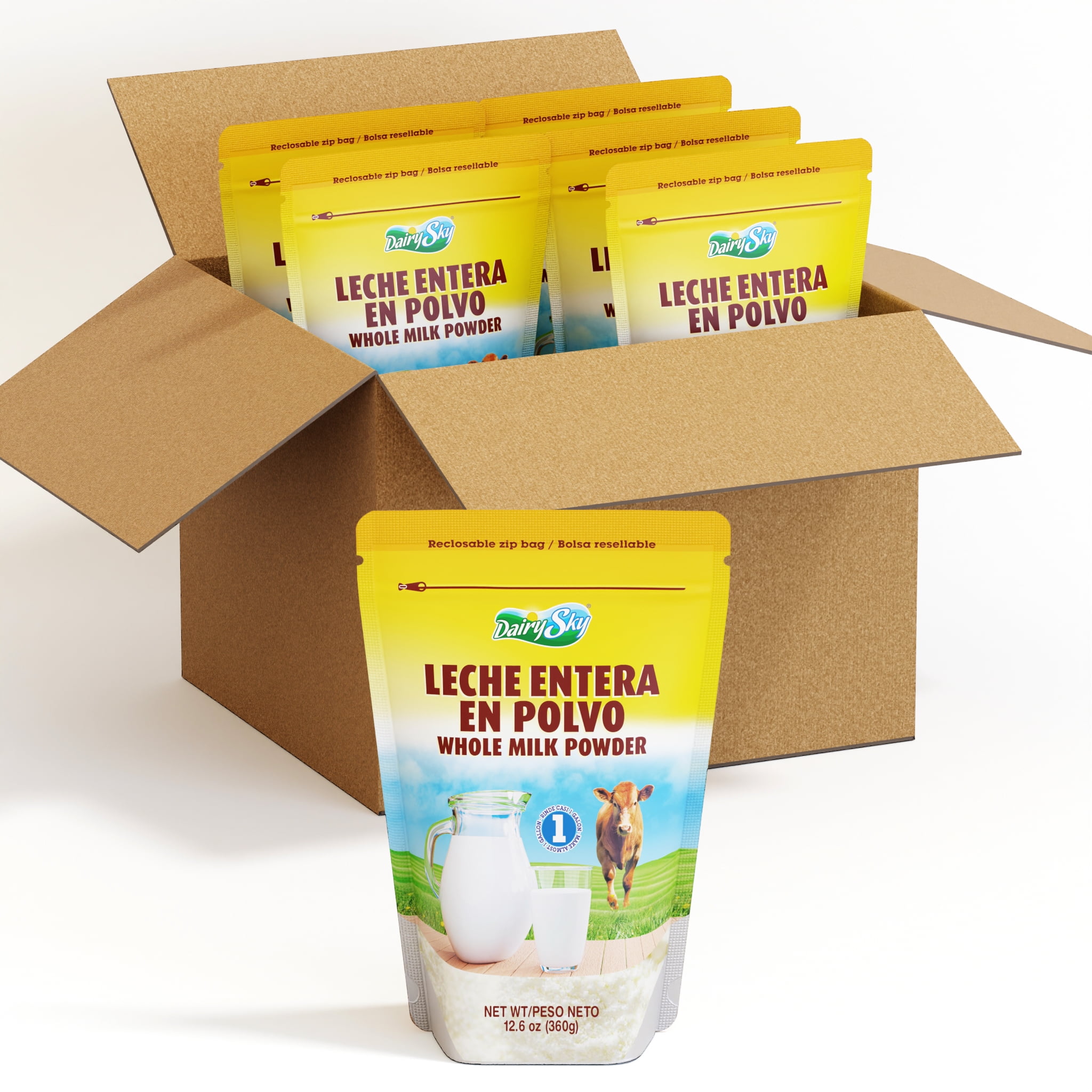 DairySky Whole Milk Powder – Premium Grade Dry Milk Powder, Non-GMO Powdered Milk for Baking ...