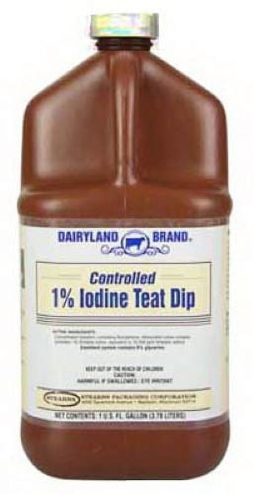 Dairyland 1209715 1-Gallon Container of Sanitizing Cow Teat Dip 1% ...