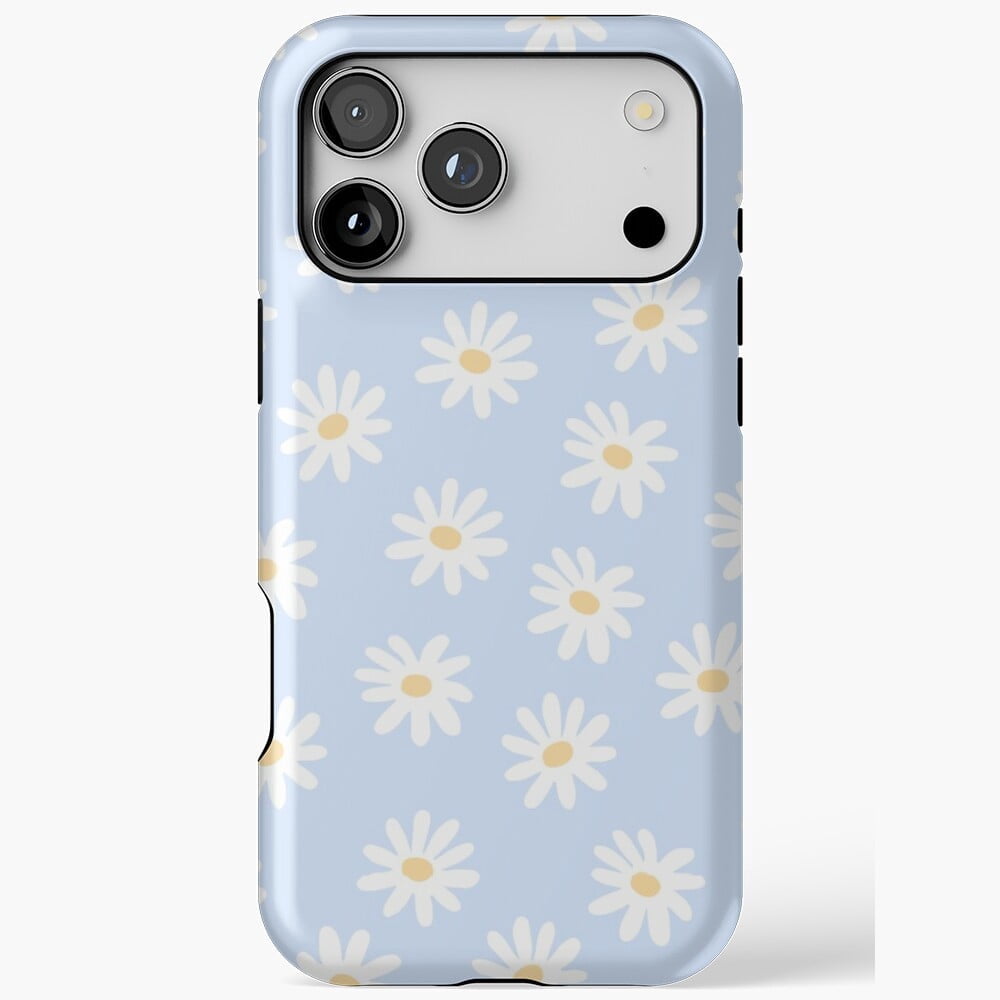 Daisies Baby Blue Floral Pattern Flower Garden iPhone 11 12 13 14 15 16 ...