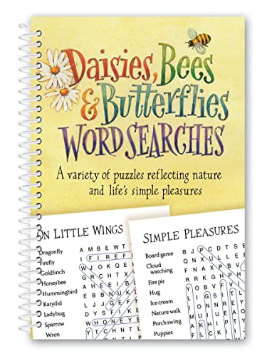 Pre-Owned Daisies, Bees & Butterflies Word Searches Paperback - Walmart.com
