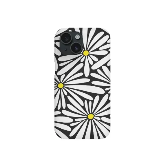 Daisies Botanical Flower Nature Simple Phone Case for iPhone 16 15 14 ...