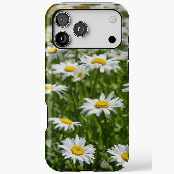 Daisies Floral Pattern Simple Design iPhone Case 17 11 12 13 14 15 16 ...