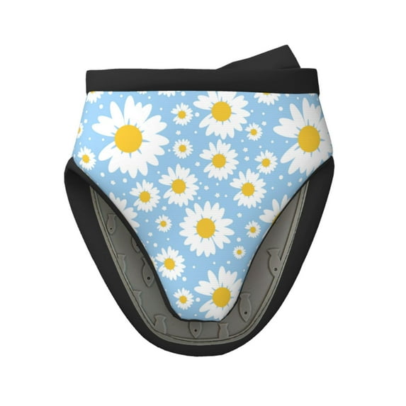 Daisies Flowers Light Blue Starry Sky Oven Mitts Heat Resistant, Soft ...