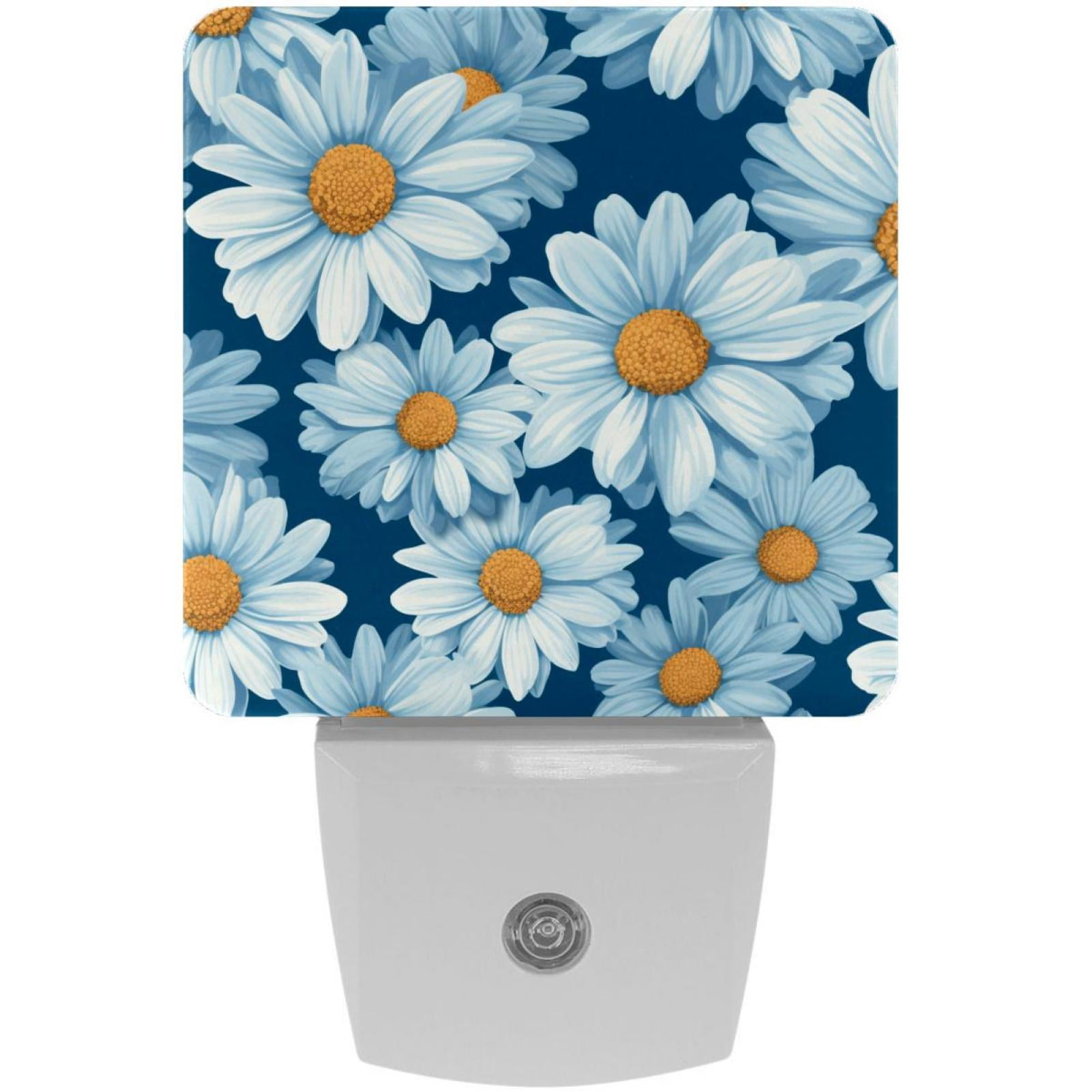 Daisies LED Square Night Lights - Bright and Compact Bedroom or ...