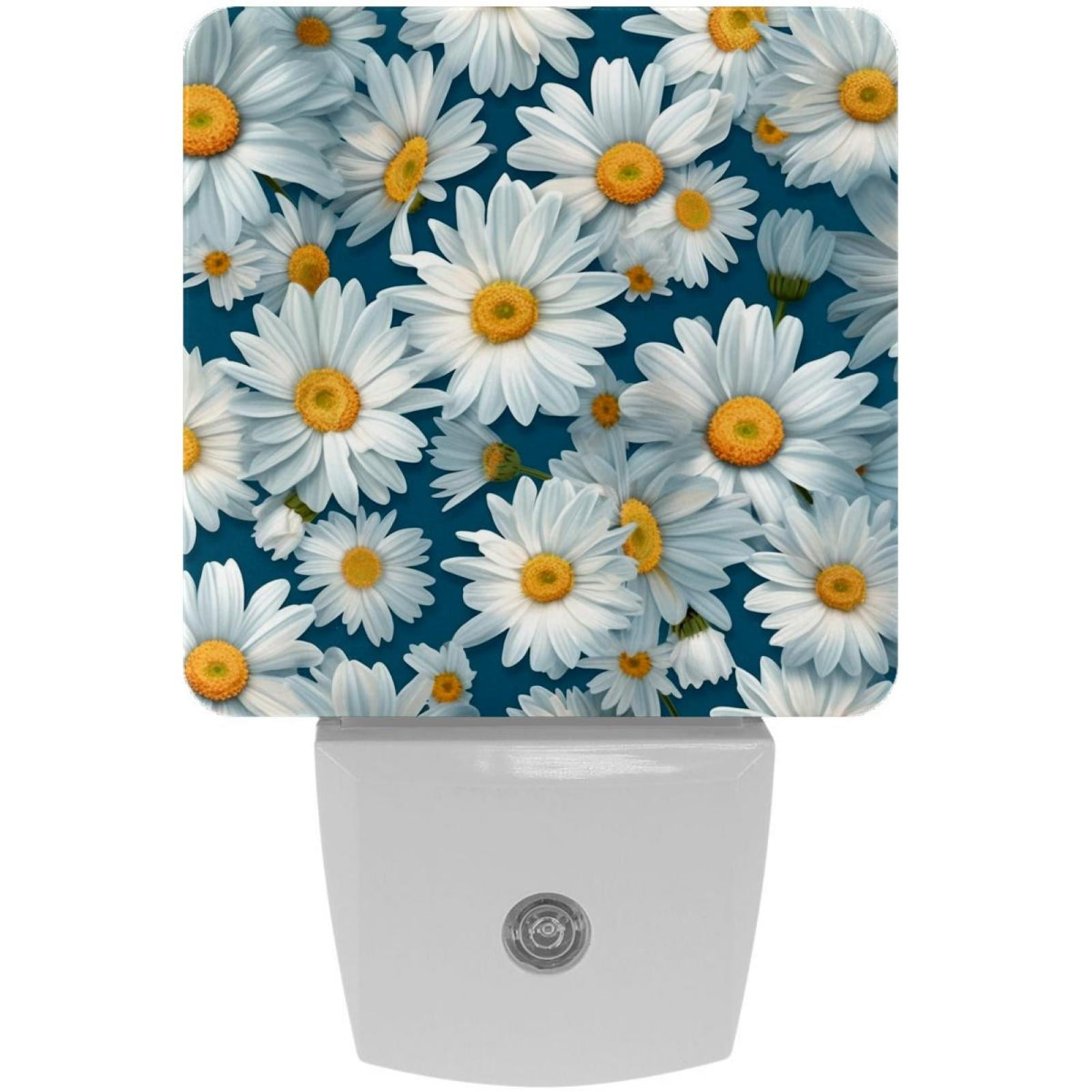 Daisies LED Square Night Lights - Energy Efficient and Stylish Bedroom ...