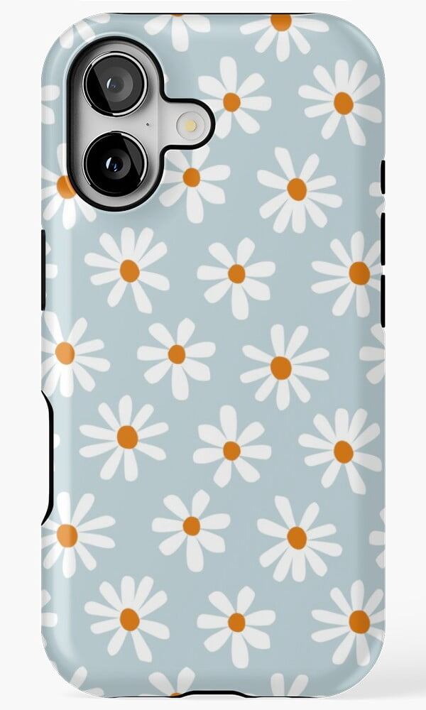 Daisies Simple White Flower Pattern Floral Cover Phone Case for iPhone ...