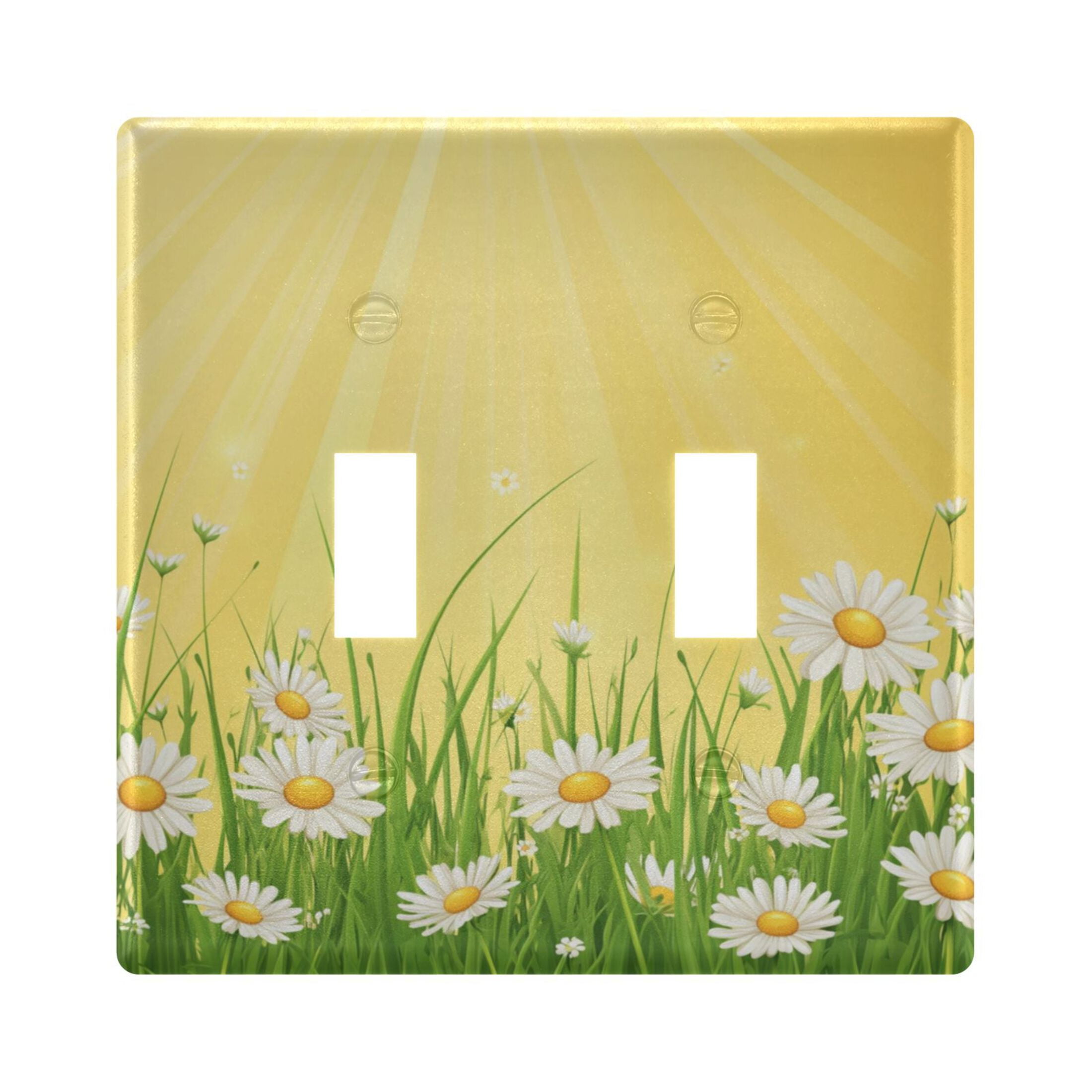 Daisies and Sun Rays Decorative Light Switch Plates Switch Cover ...