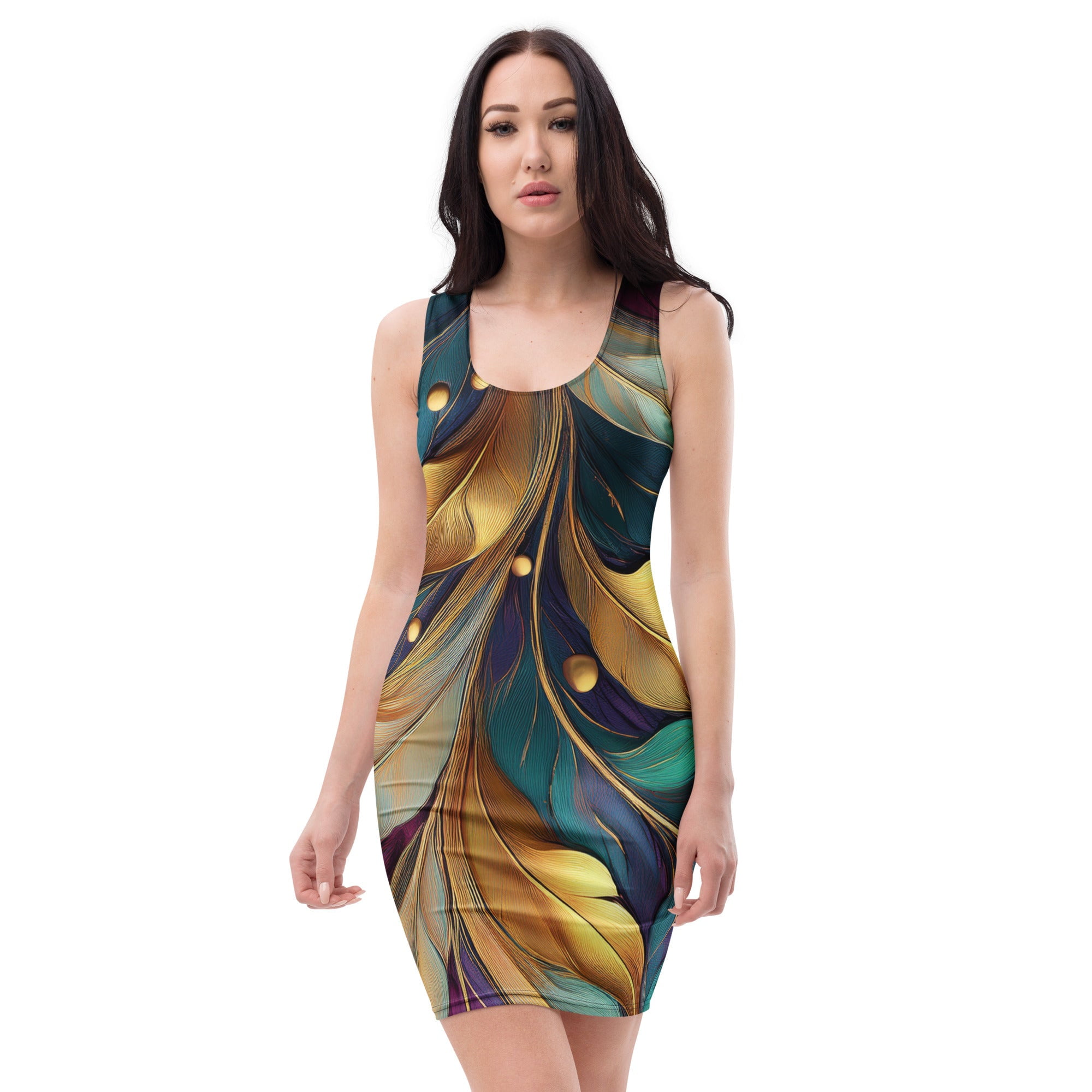 Daisire, Floral Poly-Span Dress, Ladies Floral Dress, Floral Dress ...