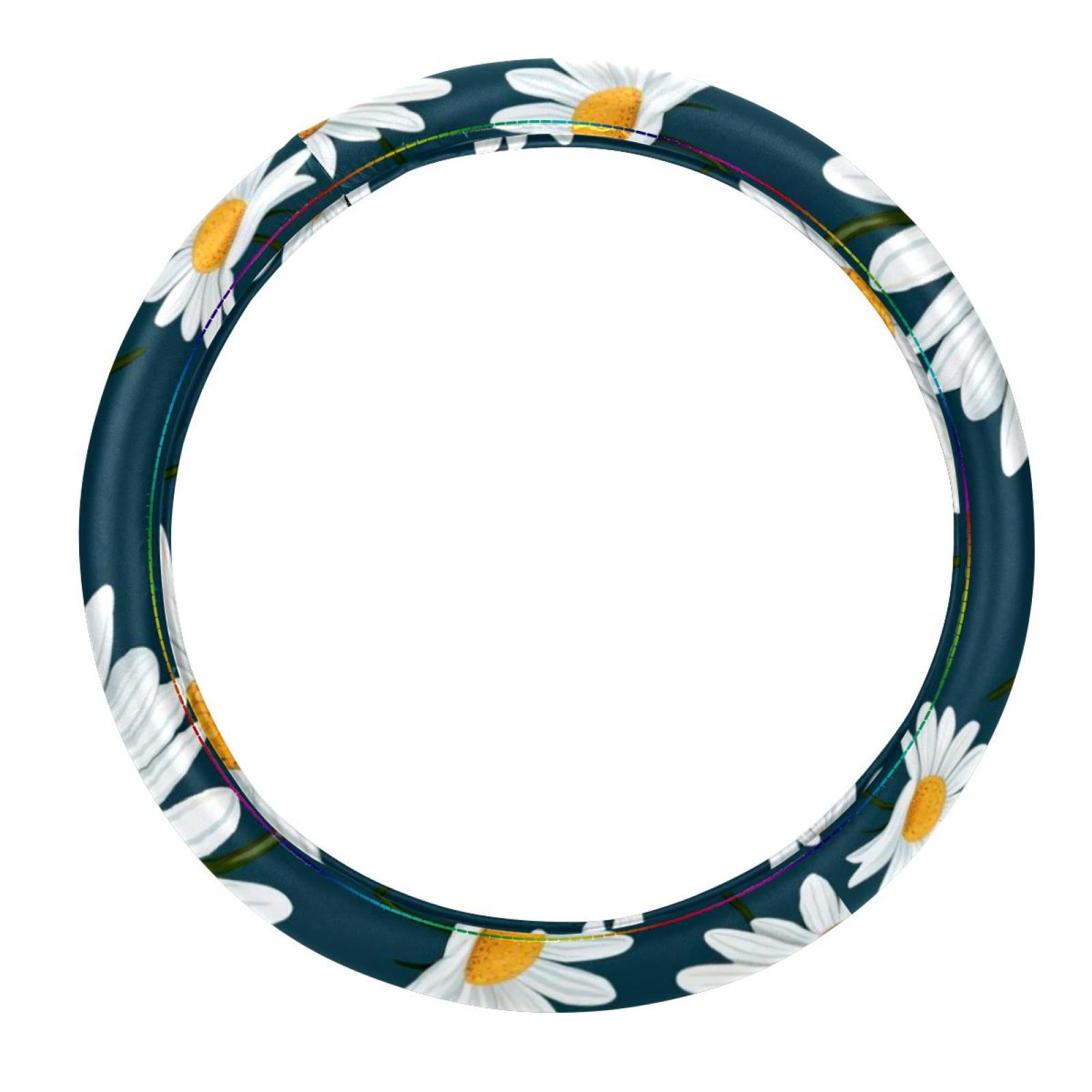 Daisy 14.5 Inch Car Wheel Cover, Printing Design, PVC Leather, Auto ...