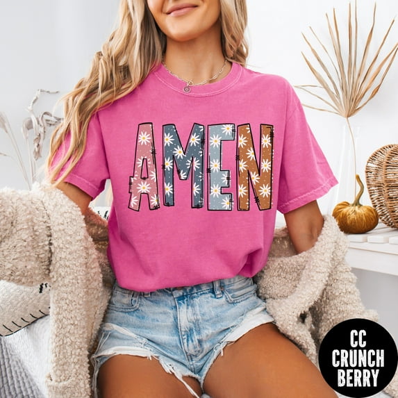 Daisy AMEN Shirt, Inspirational Shirt, Christian Trendy Shirt, Bible ...