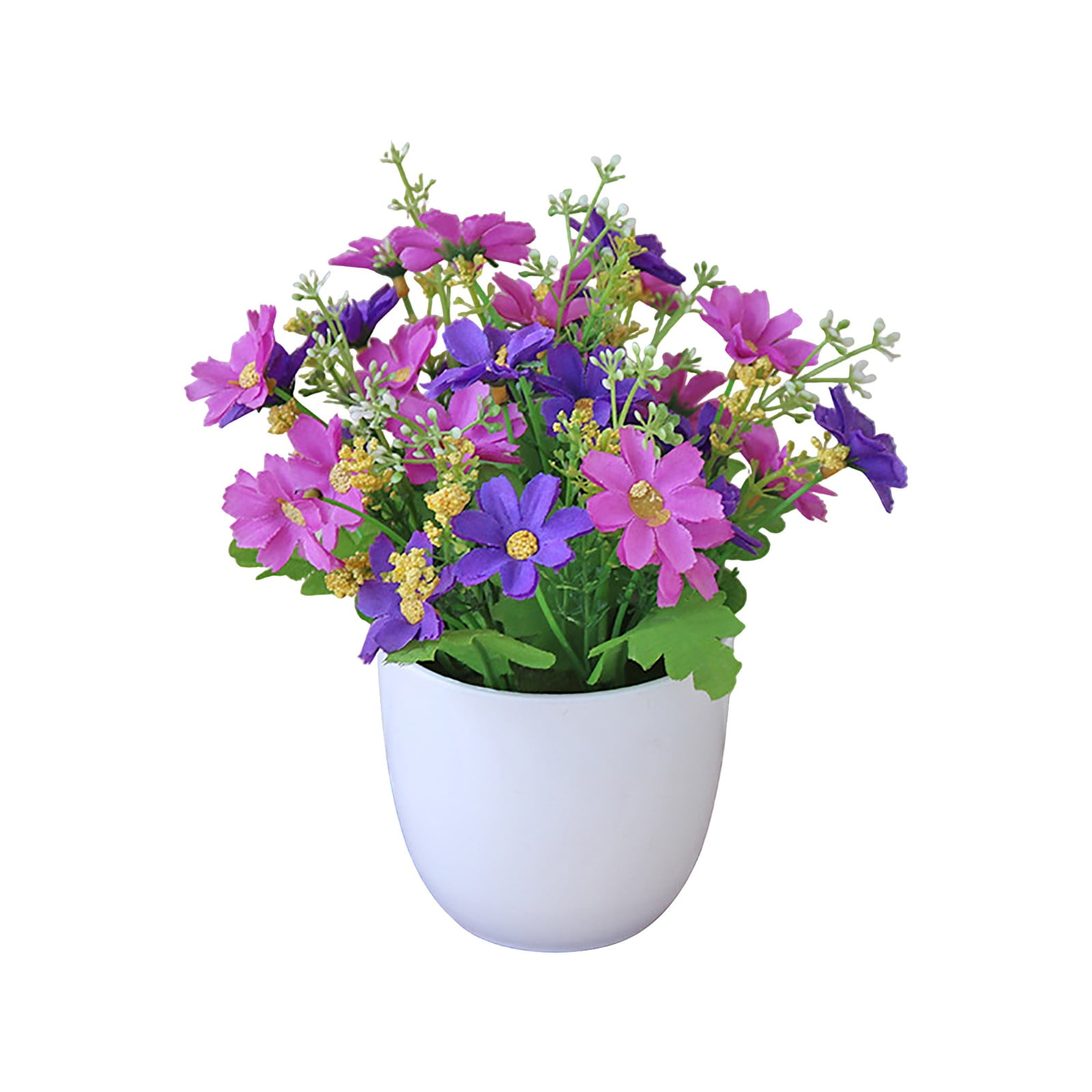 Daisy Artificial Flowers, Realistic Colorful Fake Flowers Daisy Bouquet ...