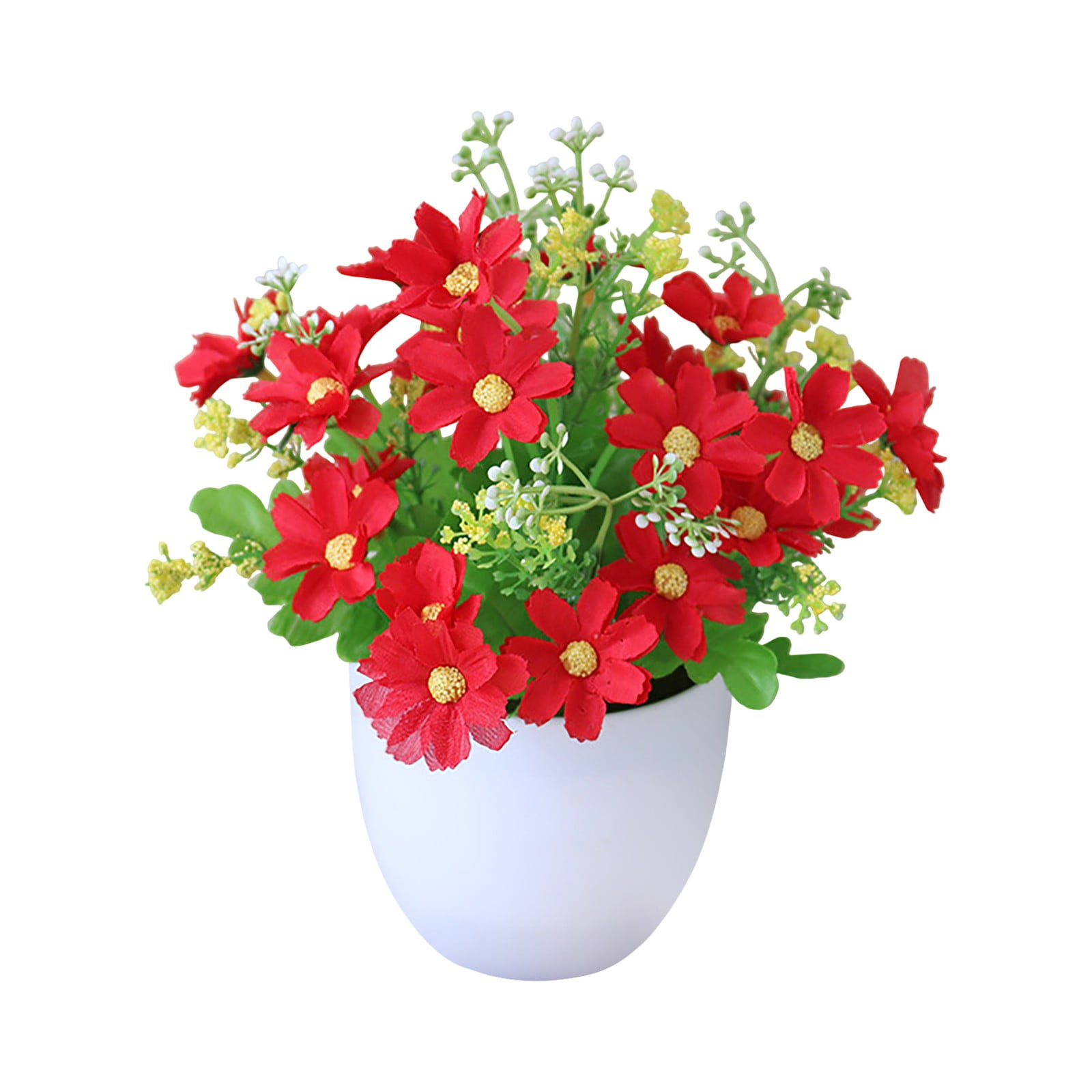 Daisy Artificial Flowers, Realistic Colorful Fake Flowers Daisy Bouquet ...