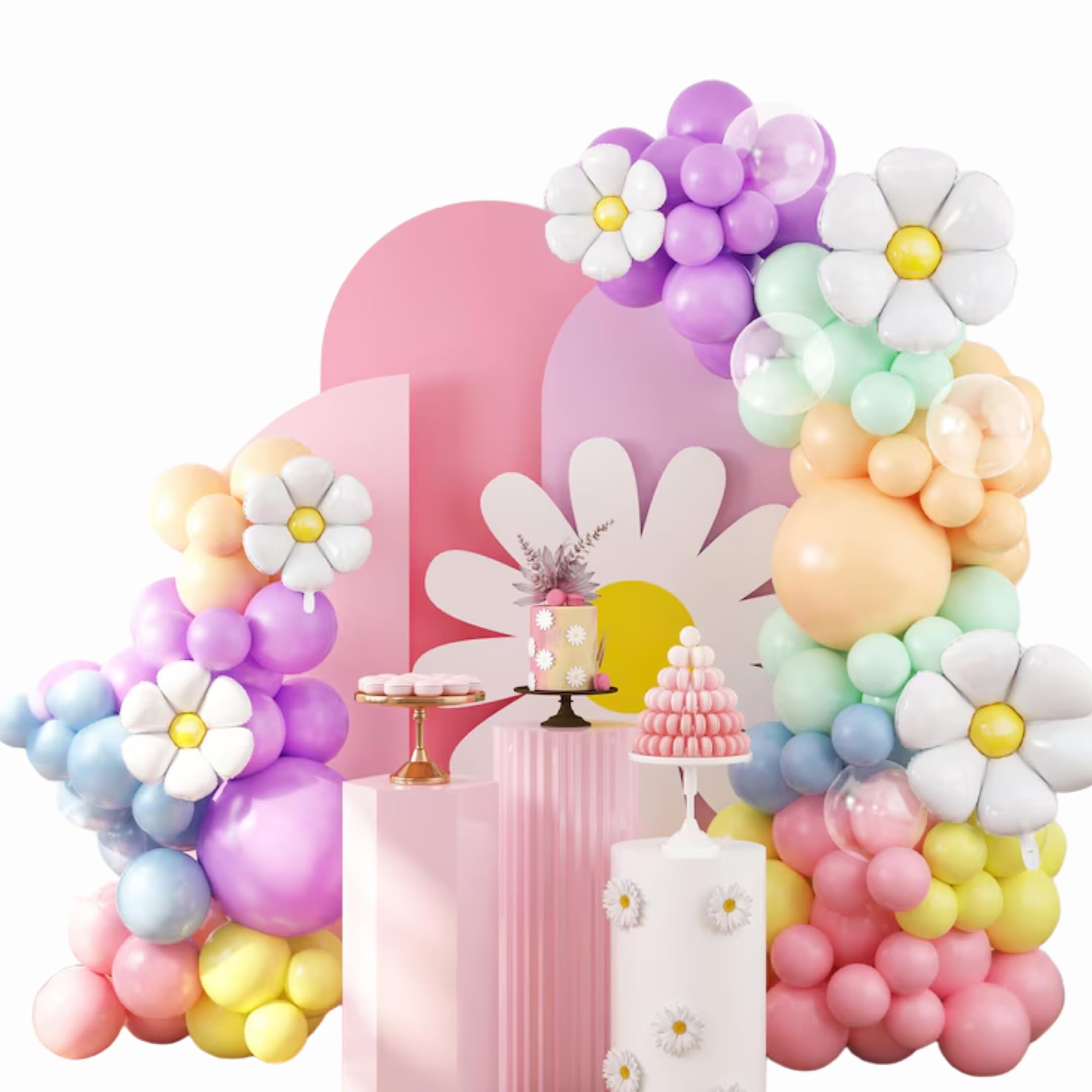 Daisy Balloon Garland Kit IFF17 (122 PCS) - Complete Balloon Arch Kit ...
