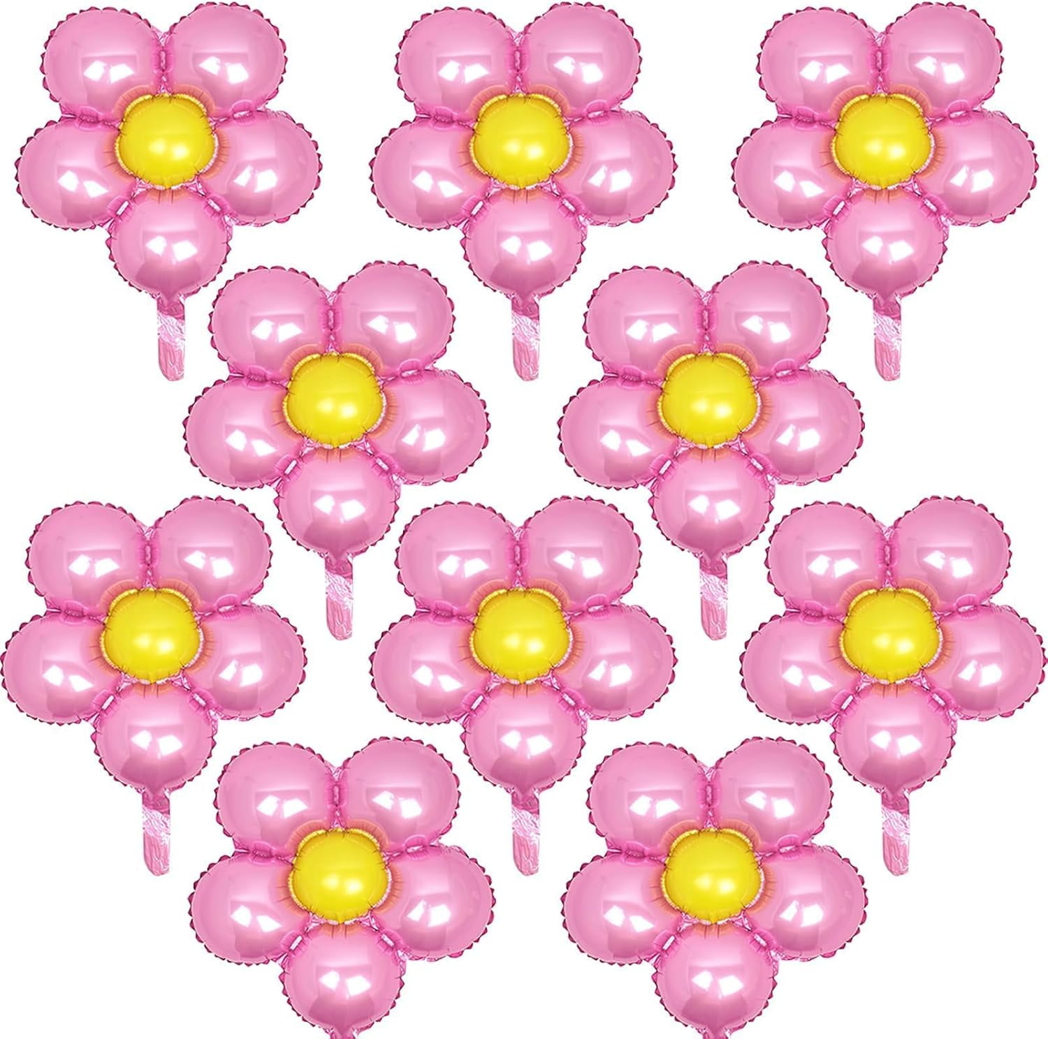 Daisy Balloons- 14Pcs Daisy Flower Foil Balloons for One or Two Groovy ...