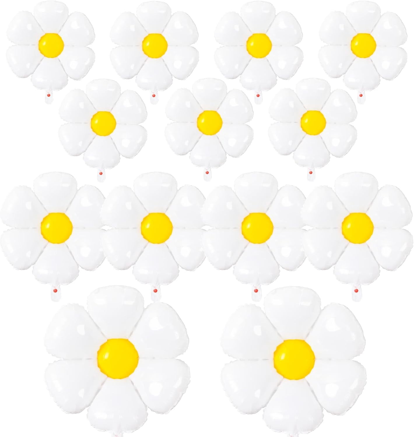 Daisy Balloons- 14Pcs Daisy Flower Foil Balloons for One or Two Groovy ...