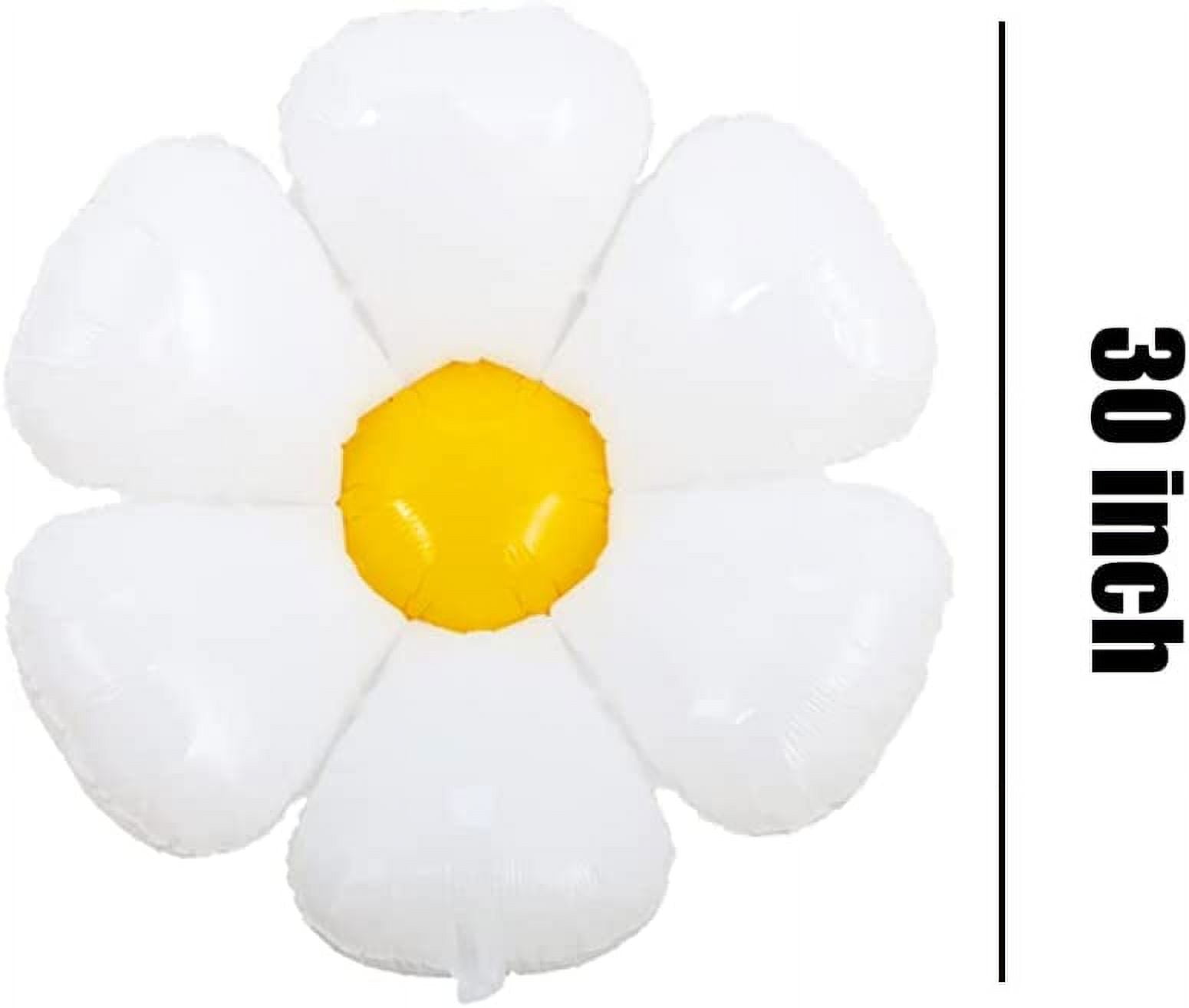 Daisy Balloons White Daisy Flower Balloon Daisy Themed Party Birthday ...