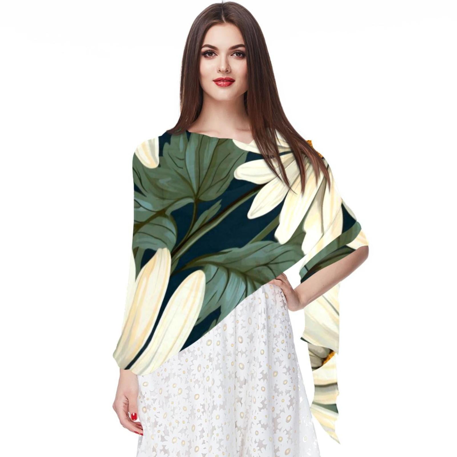 Daisy Beautiful Translucent Chiffon Yarn Hair Scarf 180*73 (70.86*28 ...