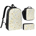 Daisy Bee Floral Backpack Set 3pc Including Backpack, Lunch Bag and Pen ...
