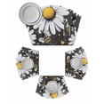 Daisy Bee Round Table Placemats Set of 6 Wedge Placemats, Summer ...