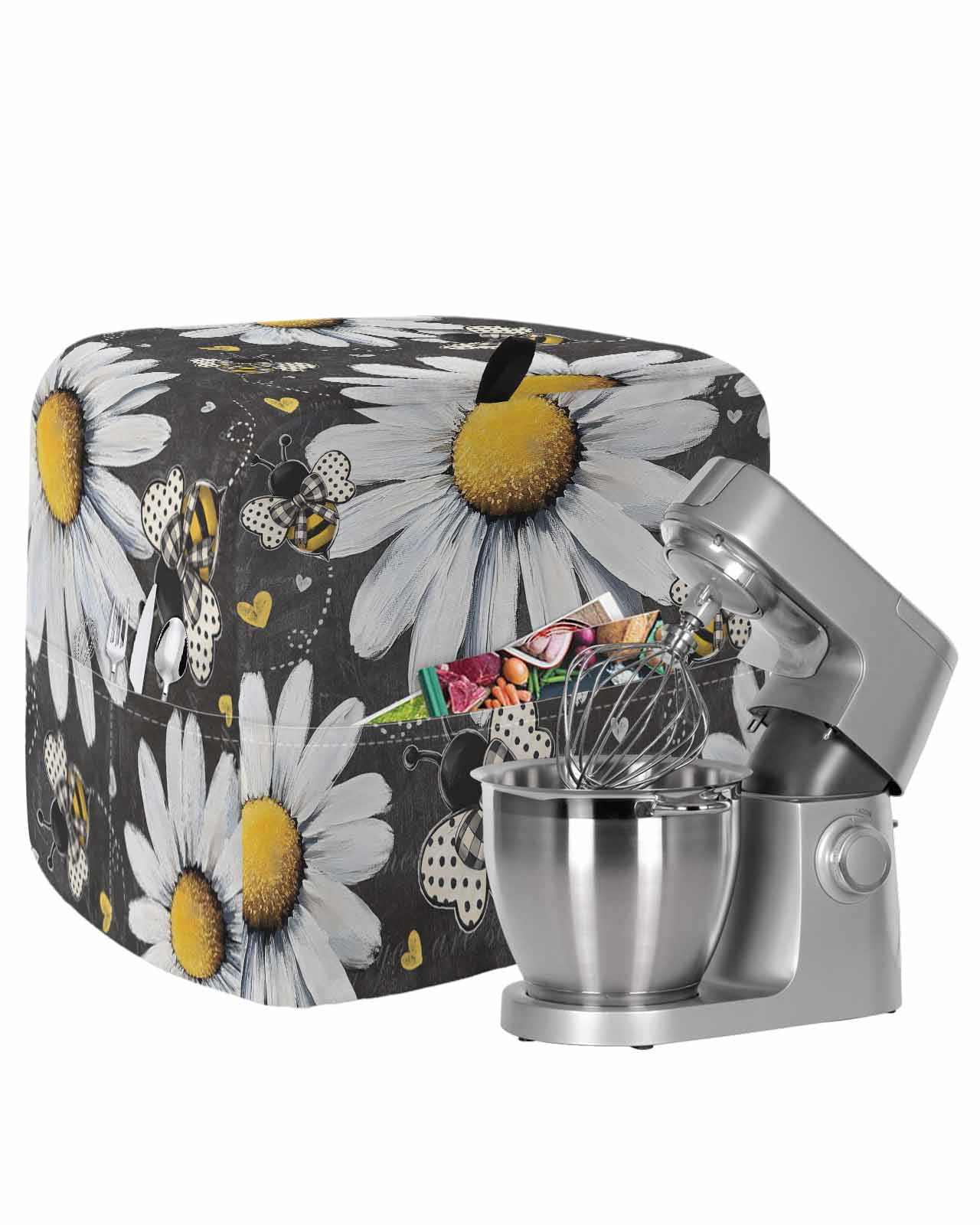Daisy Bee Stand Mixer Dust Cover with Storage Pocket & Handles, Summer ...