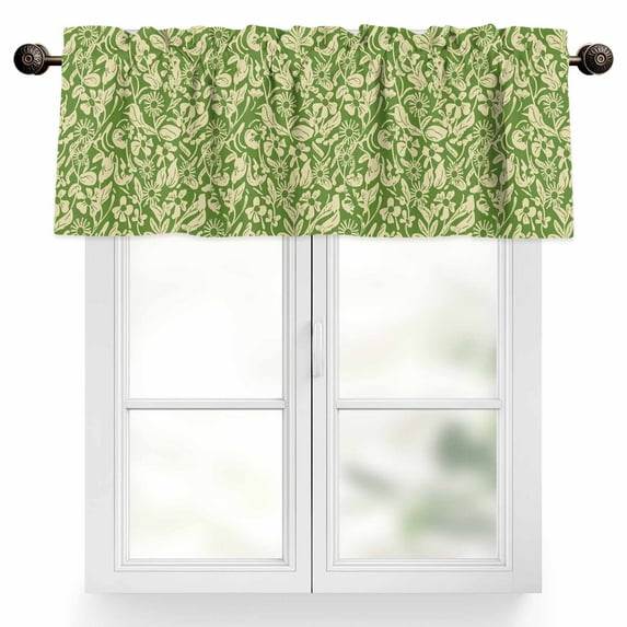 Daisy Beige Silhouette Valances for Windows, 42 x 18in, Retro Classic ...