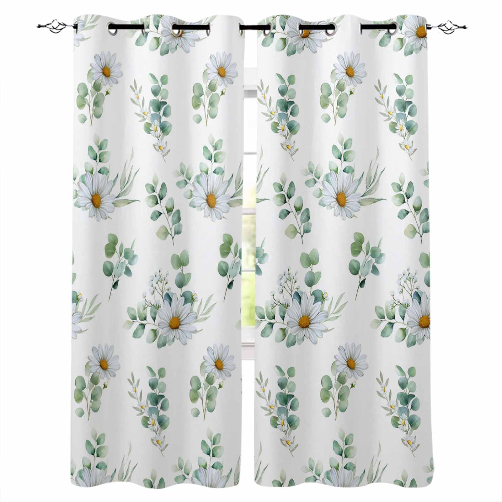 Daisy Blackout Curtains for Bedroom/Living Room, Thermal Insulated ...