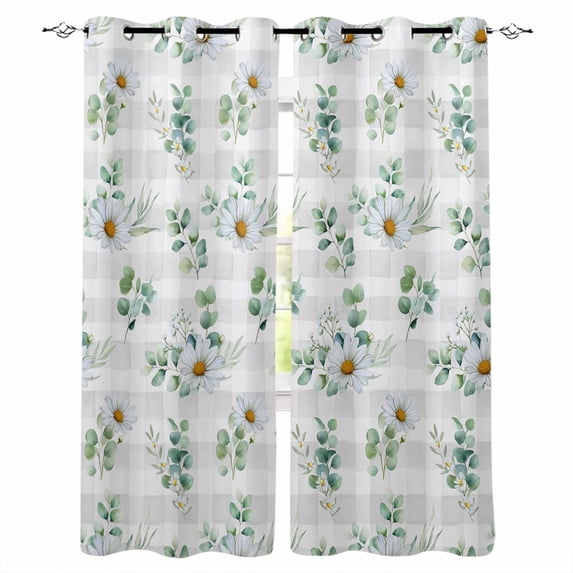 Daisy Blackout Curtains for Bedroom/Living Room, Thermal Insulated ...