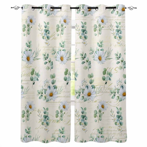 Daisy Blackout Curtains for Bedroom/Living Room, Thermal Insulated ...