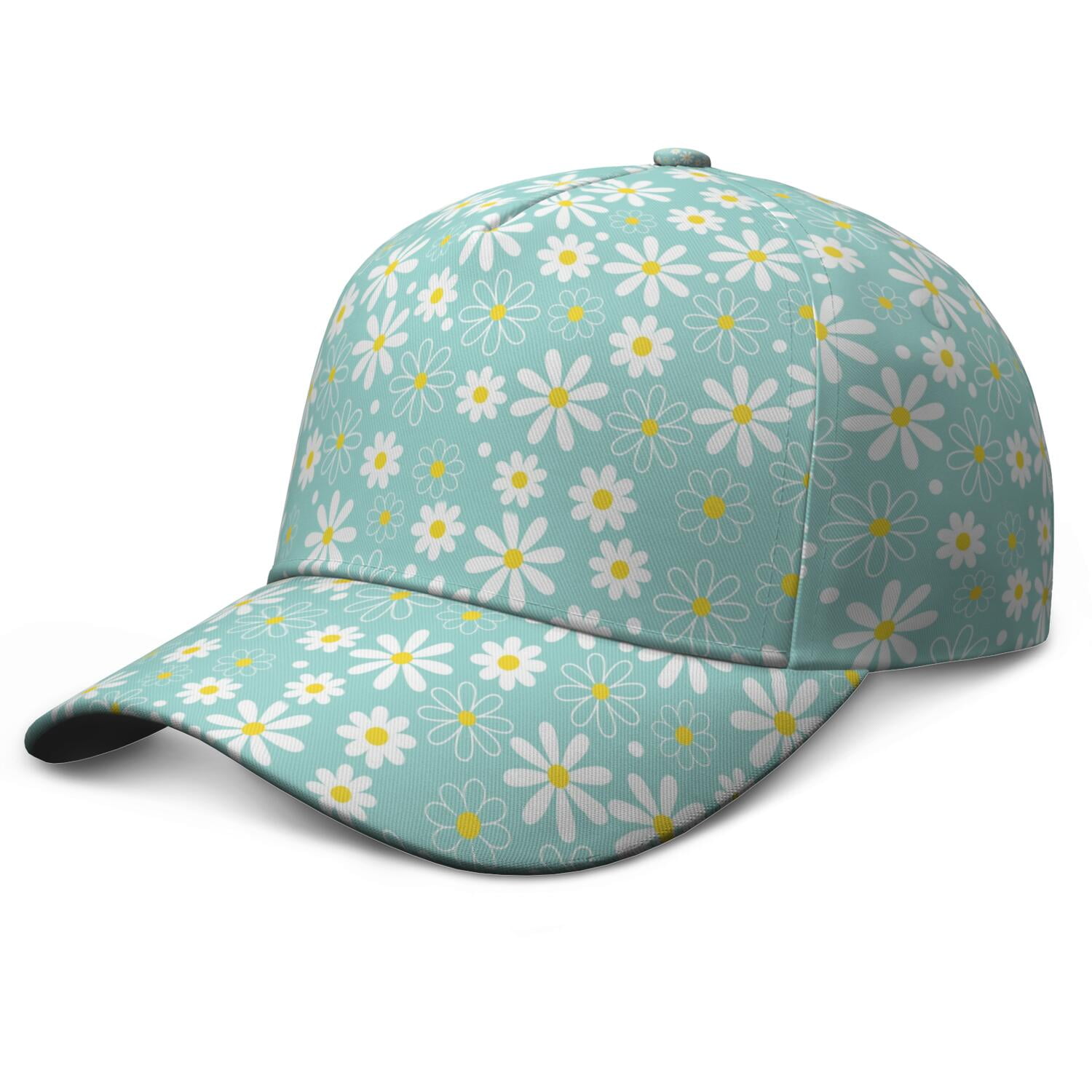 Daisy Bloom Baseball Cap – Vintage Boho Floral Adjustable Dad Hat, Cute ...