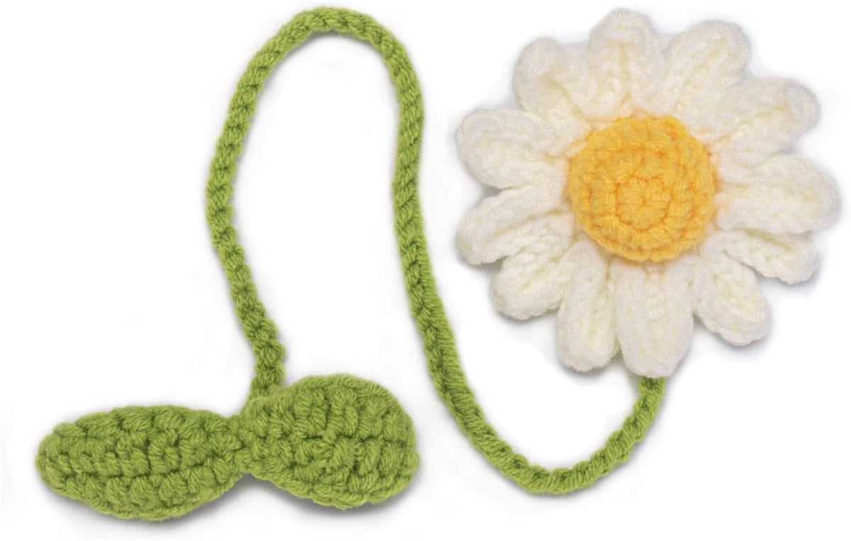 Daisy Bookmarks,Happon Unique Personalized Bookmark (Handmade Knitted ...