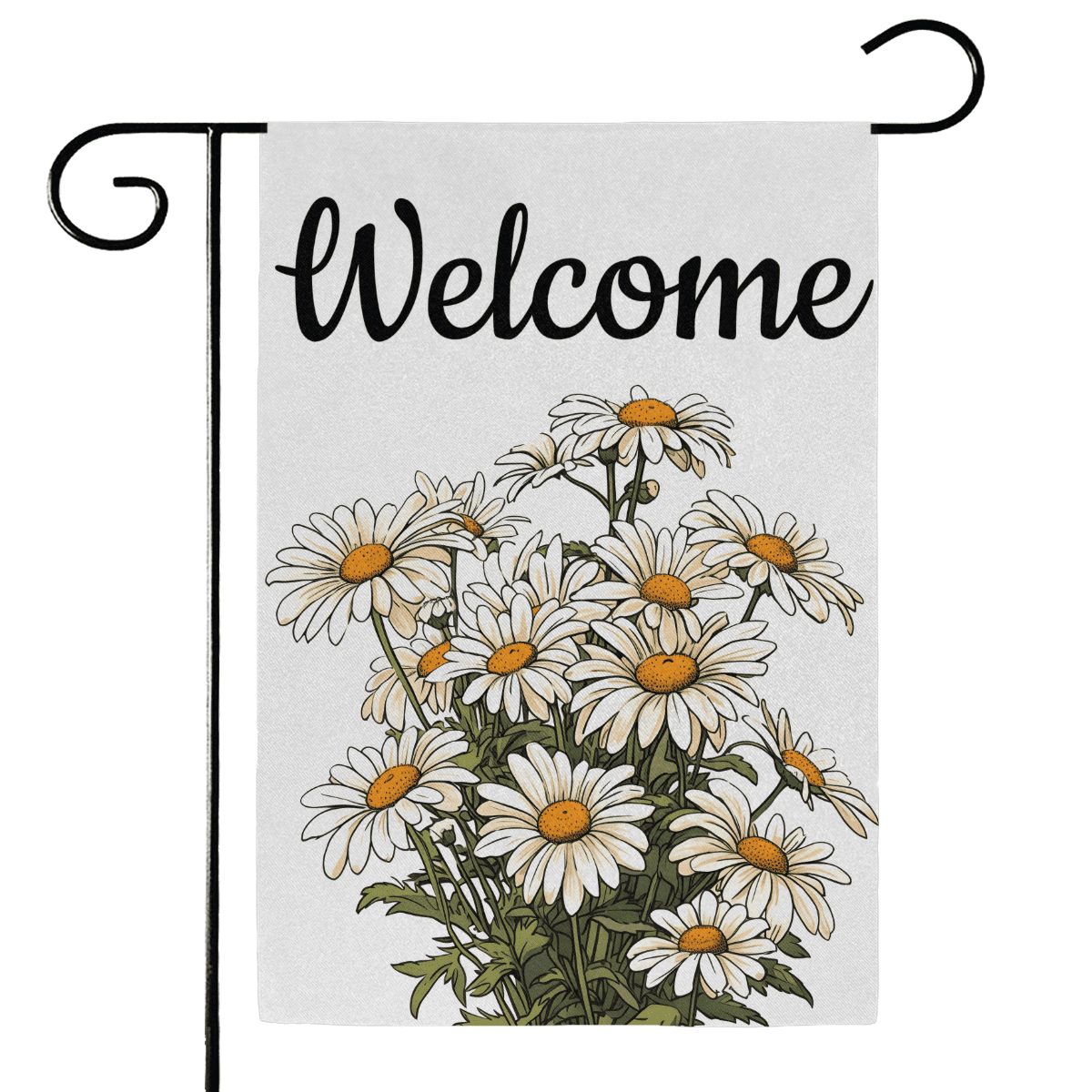 Daisy Bouquet Garden Flag Welcome 12x18 Inch Double Sided Yard ...