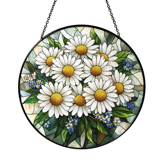 Daisy Bouquet Pressed Flower Glass Display Frame, Decorative Botanical ...