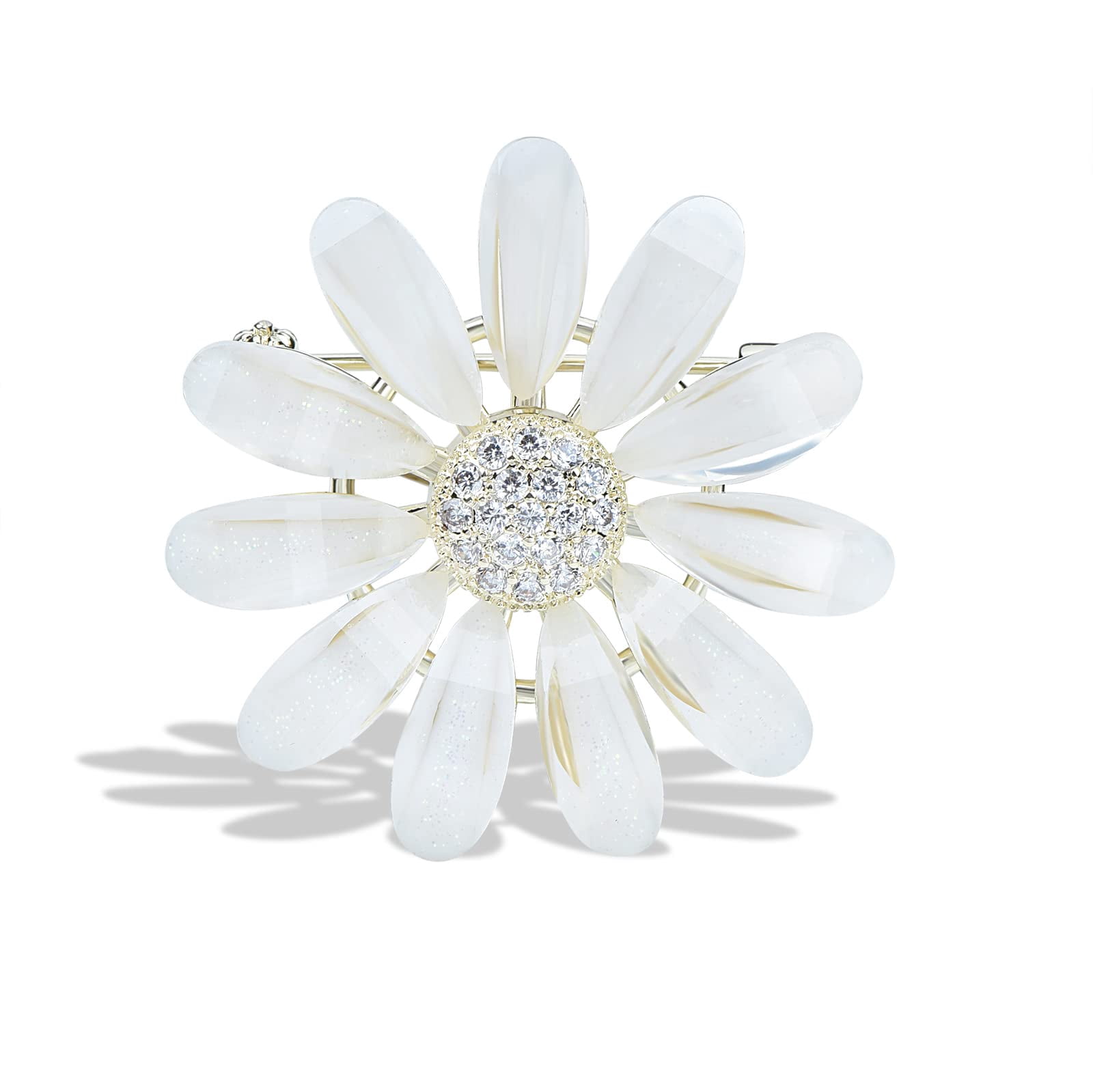 Daisy Boutonniere Flower Lapel Pin Brooch Breastpin Sunflower Tie Pins ...