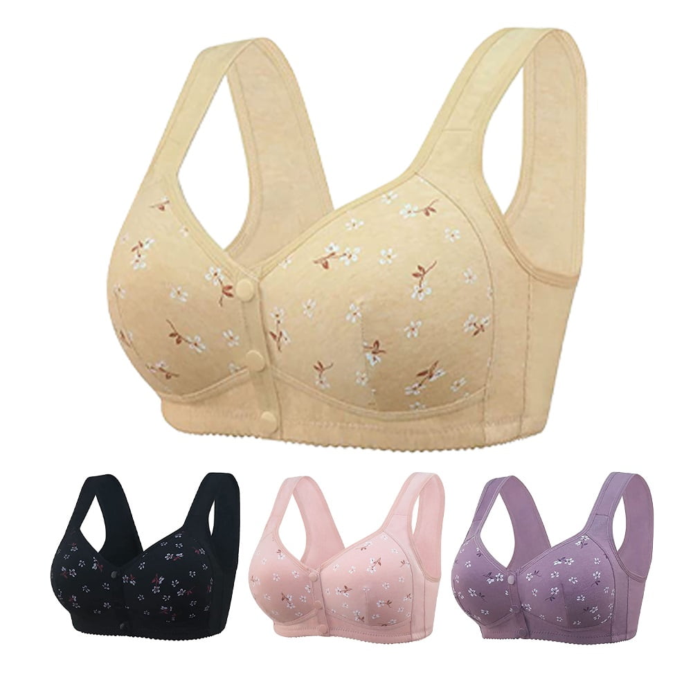 Daisy Bra for Older Women - Comfortable & Convenient Front Button Bra ...