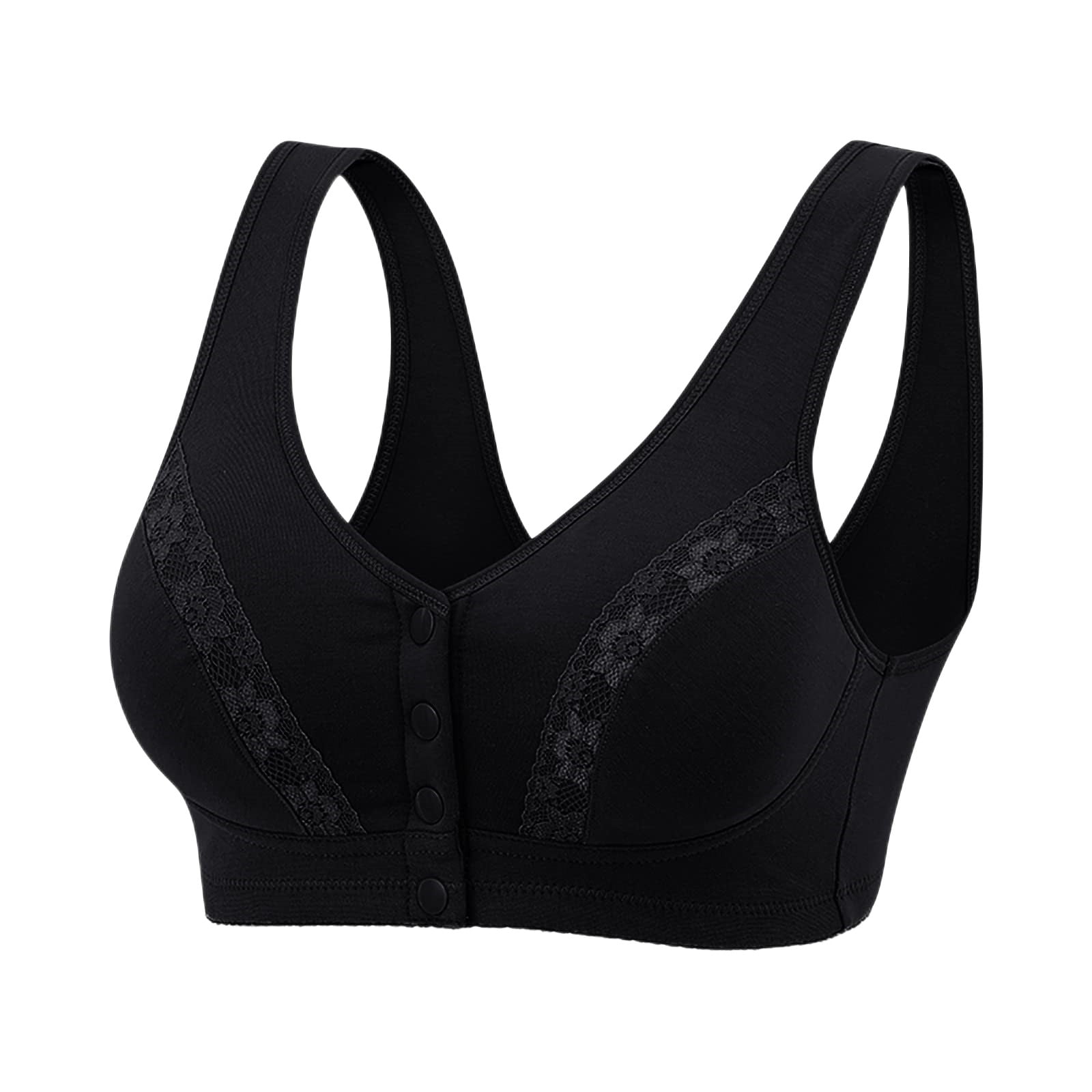 Daisy Bra for Older Women Everyday Cozy Bras Convenient Cotton Front ...