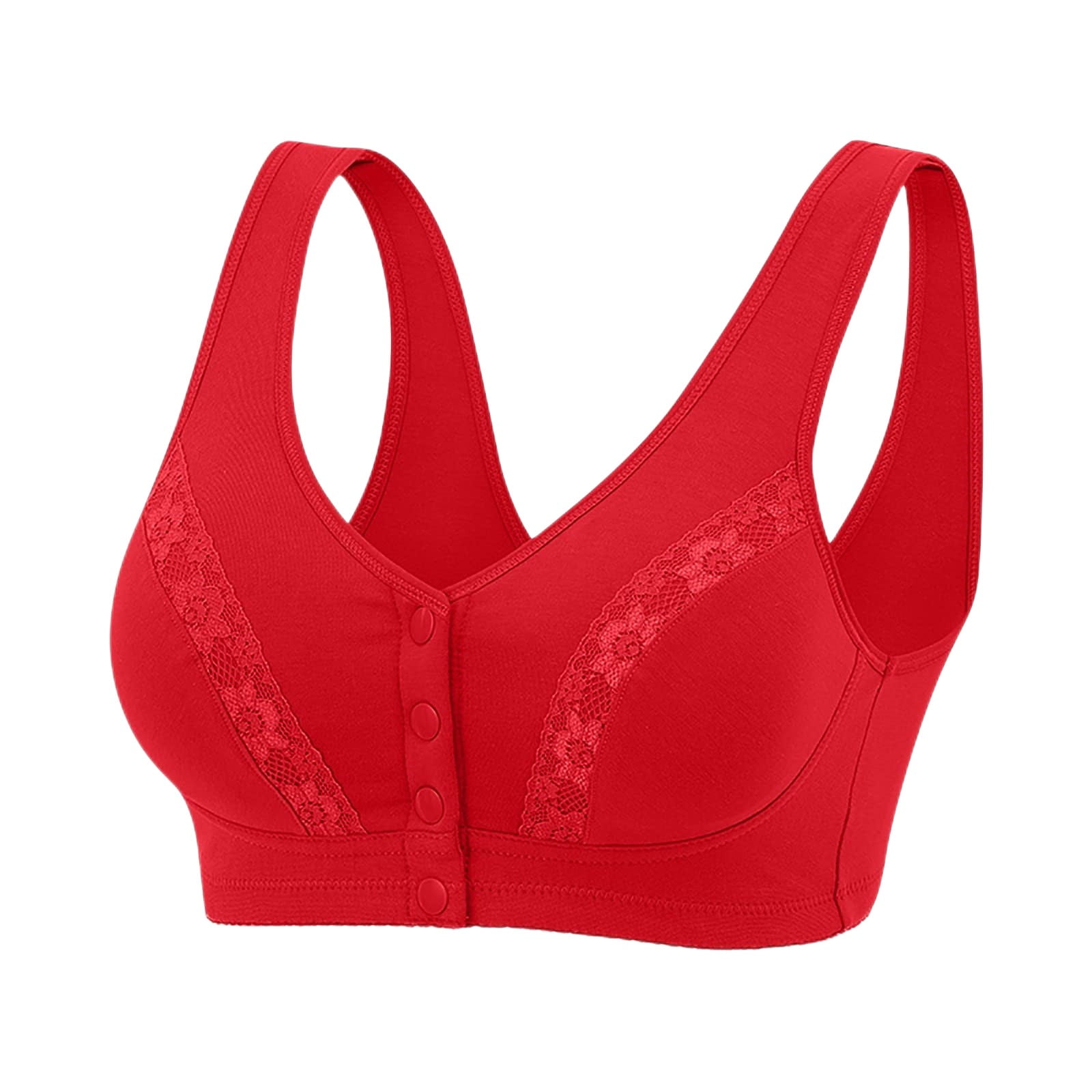 Daisy Bra for Older Women Everyday Cozy Bras Convenient Cotton Front ...