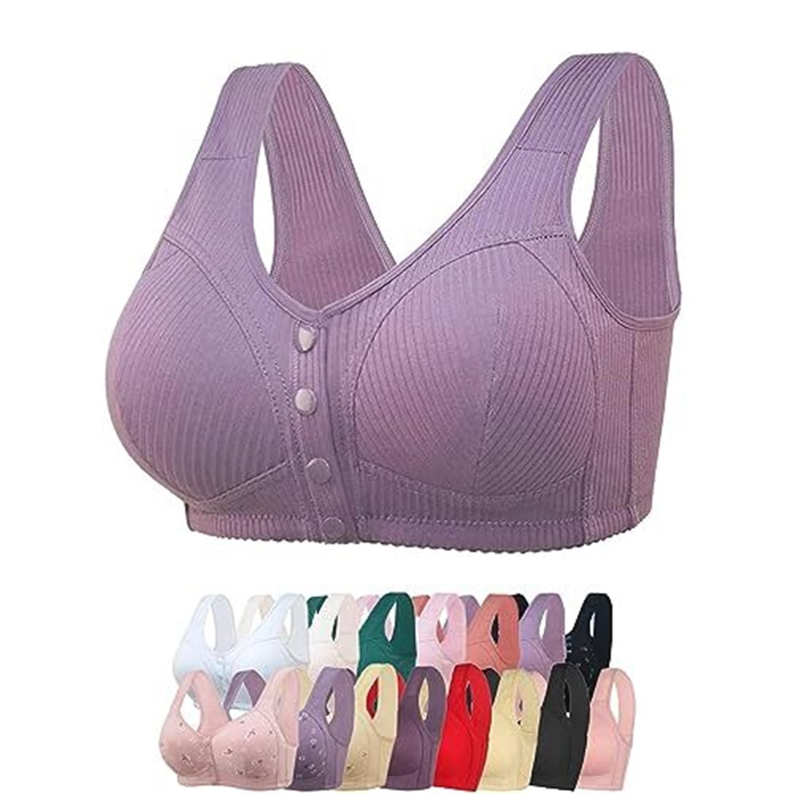 Daisy Bra for Seniors, Front Snap Closure Bras, Front Snaps Daisy Bras ...