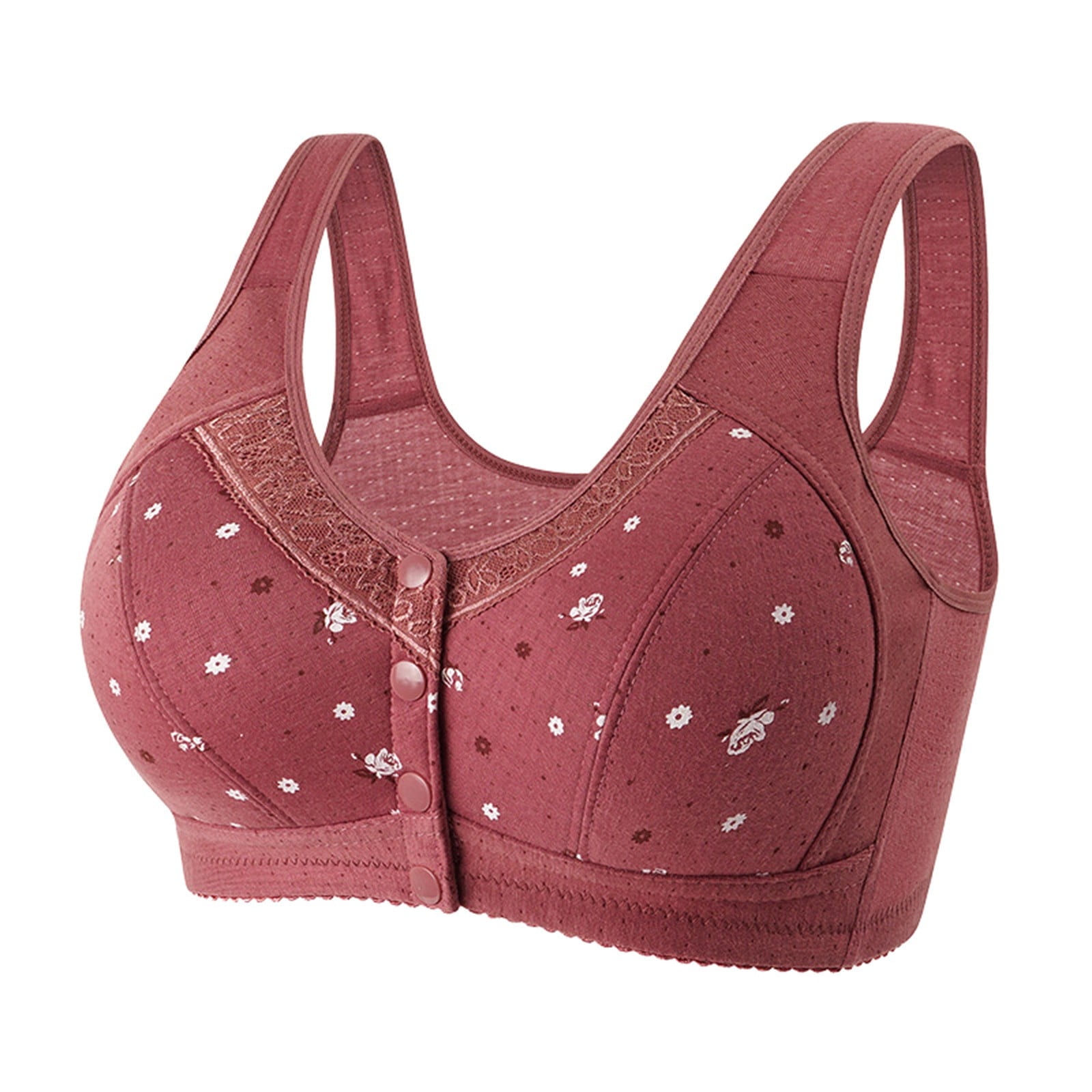 Daisy Bra for Seniors, Front Snap Closure Bras, Front Snaps Daisy Bras ...