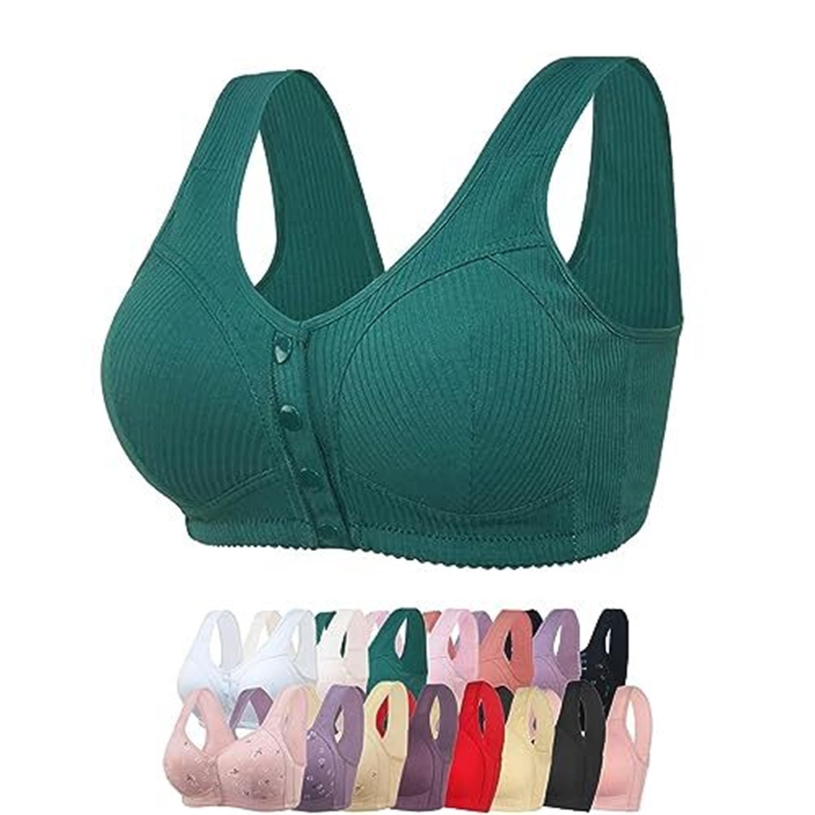 Daisy Bra for Seniors, Front Snap Closure Bras, Front Snaps Daisy Bras for Older Women - Walmart.com